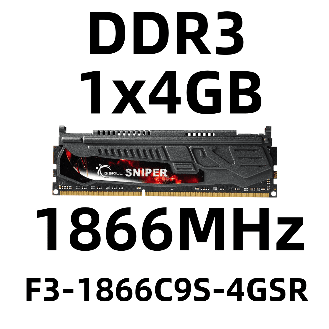 G.SKILL RAM SNIPER DDR3 1866 MHz 4 GB Desktop Memory DIMM for PC, 1x4 ...