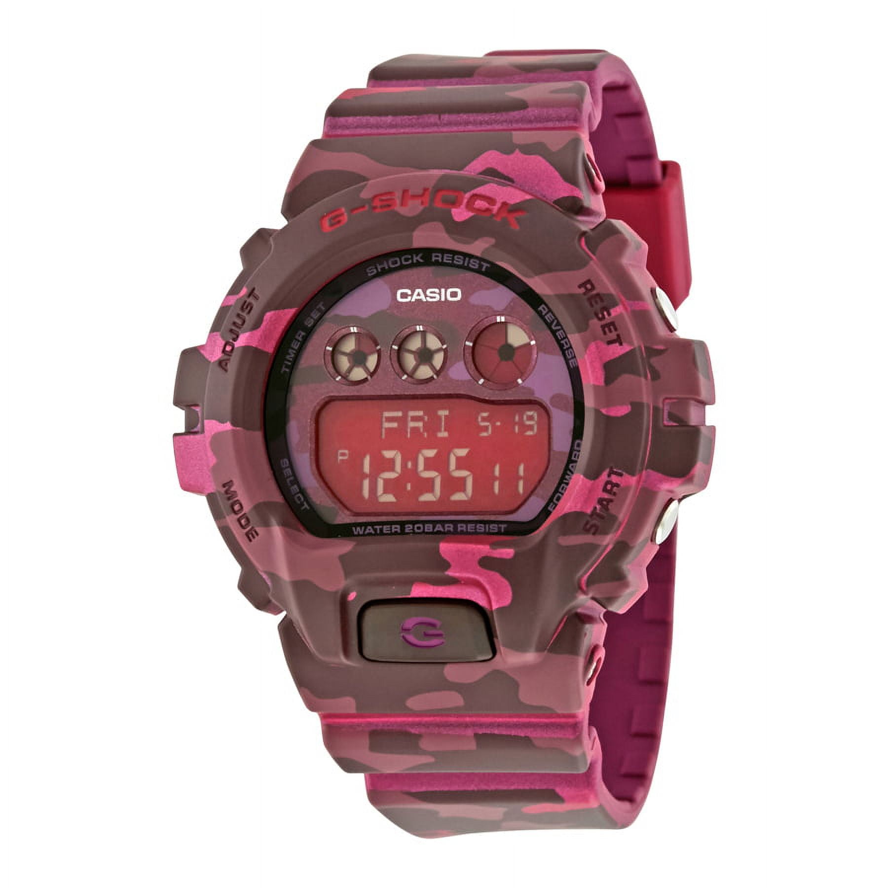 G-Shock Digital Pink Camouflage Mens Watch GMDS6900CF-4CR - Walmart.com
