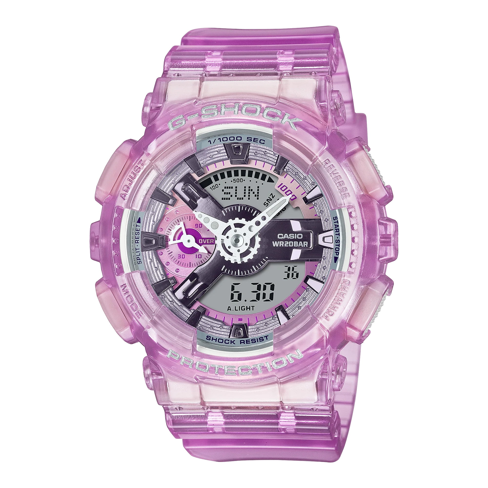 Casio G-Shock World Time Quartz Analog-Digital Ladies Watch GMA-S110VW ...