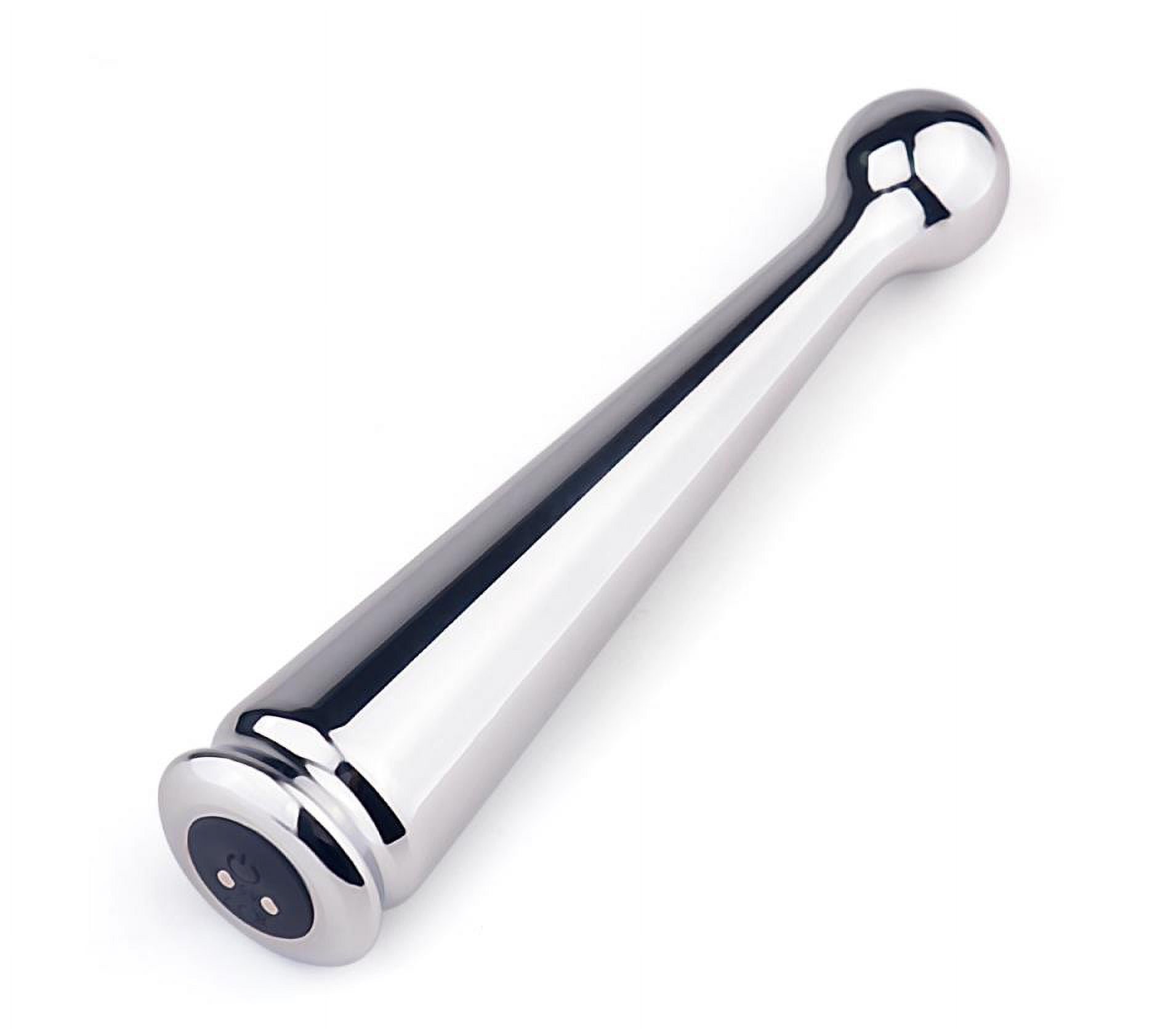 G Spot Massage Dildo Metal Pleasure Wand Anal Stimulation 9 Vibration