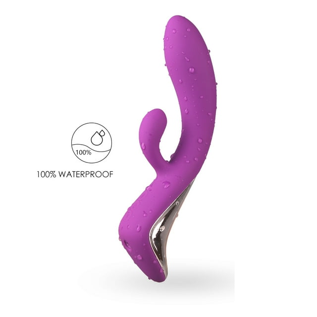 G Spot Silicone Rabbit Vibrator Rechargeable Clitoris Stimulator