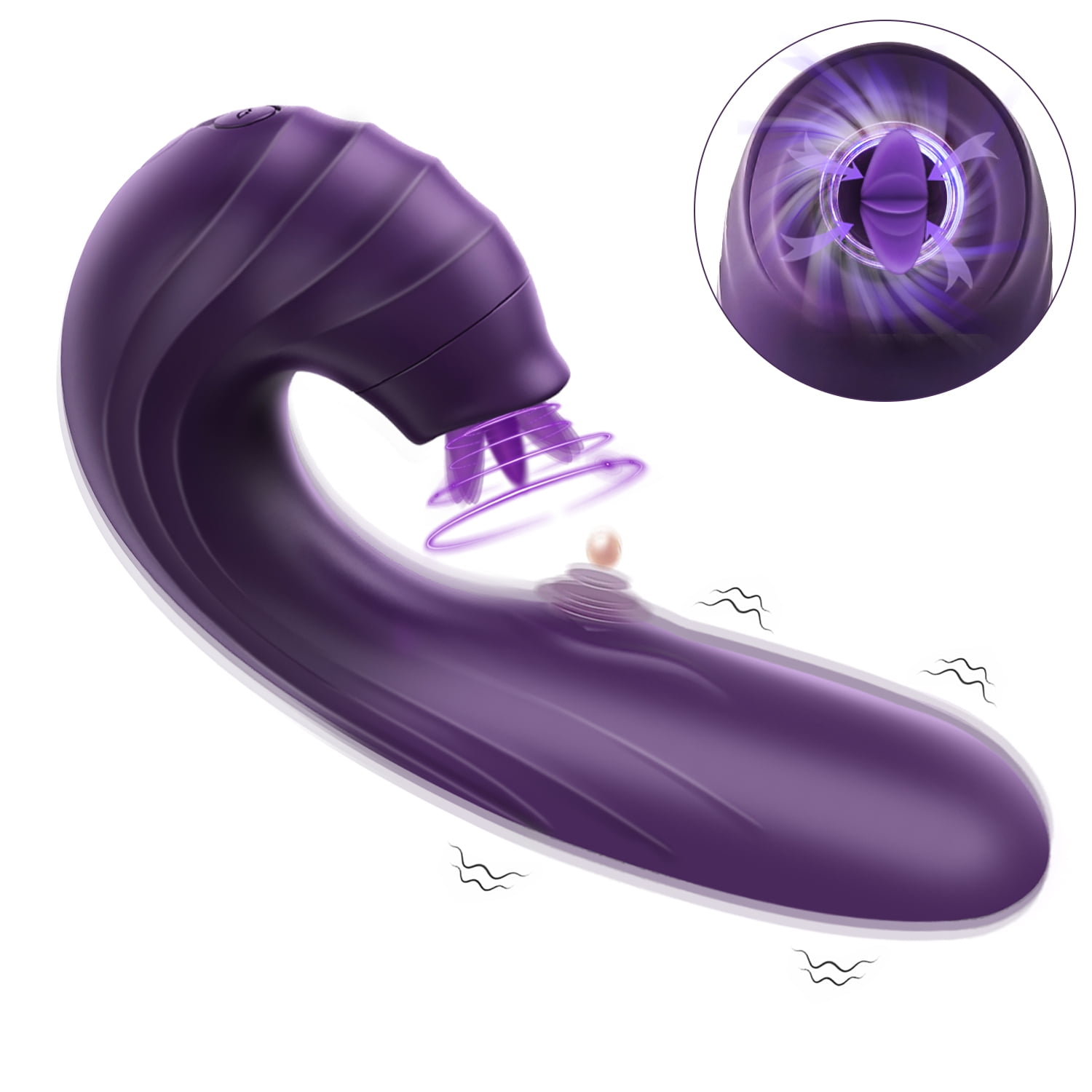 G Spot Vibrator Dildo With 5 Pulsating Tapping 3 In 1 Clitoral Sucking