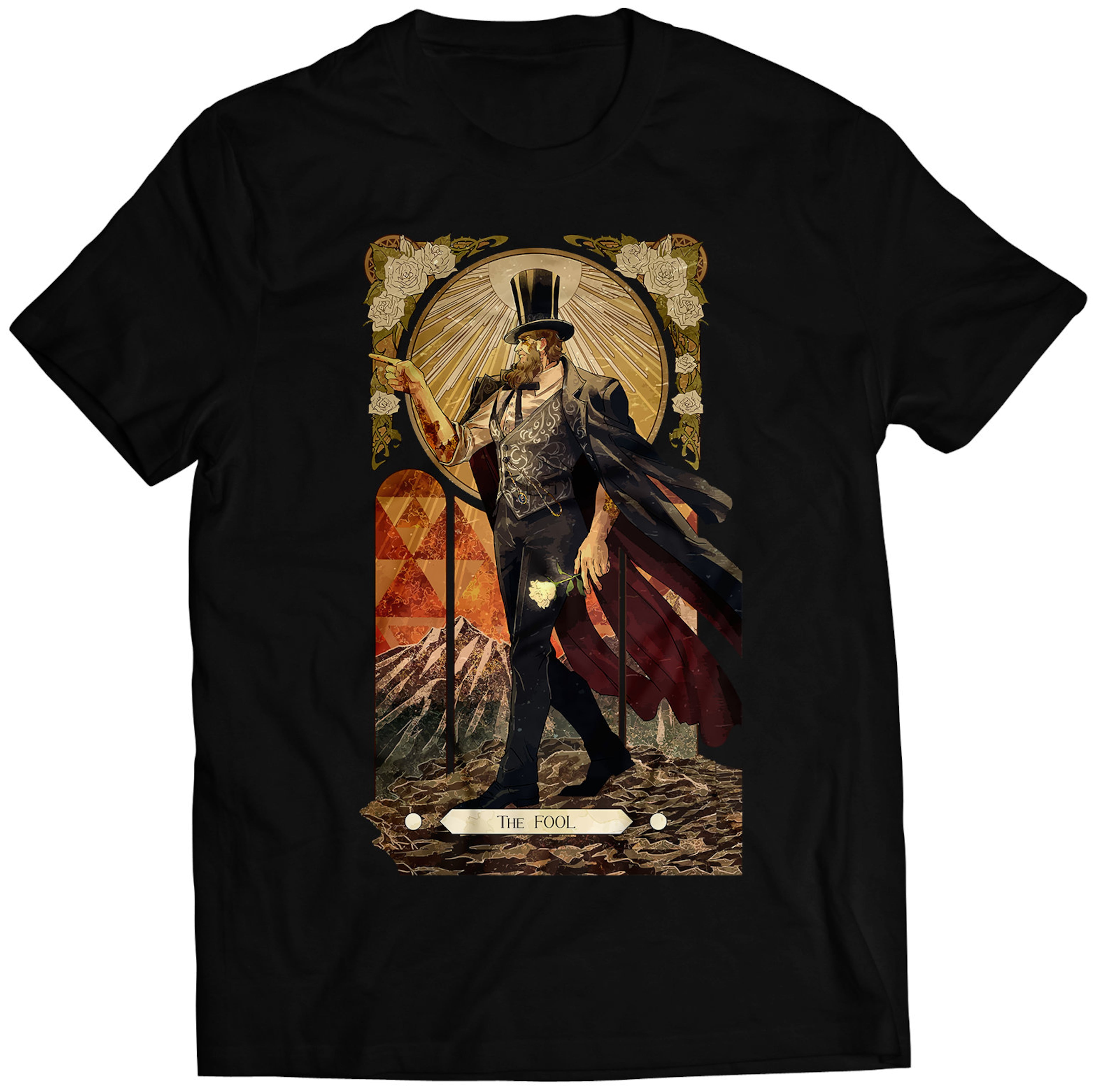 G Street Fighting Tarot Card Premium Unisex T-shirt (Vectorized Design ...