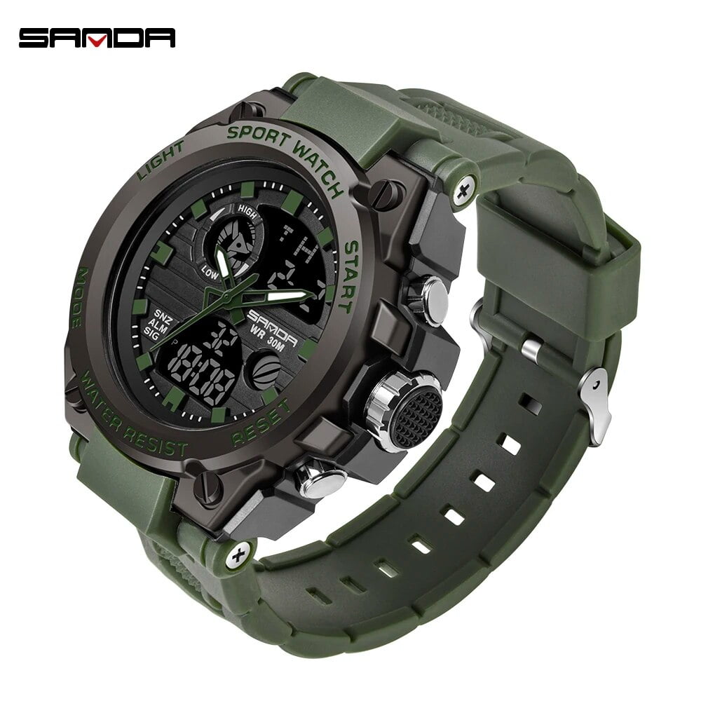 G Style Men Digital Watch Military Sports Watches Dual Display ...