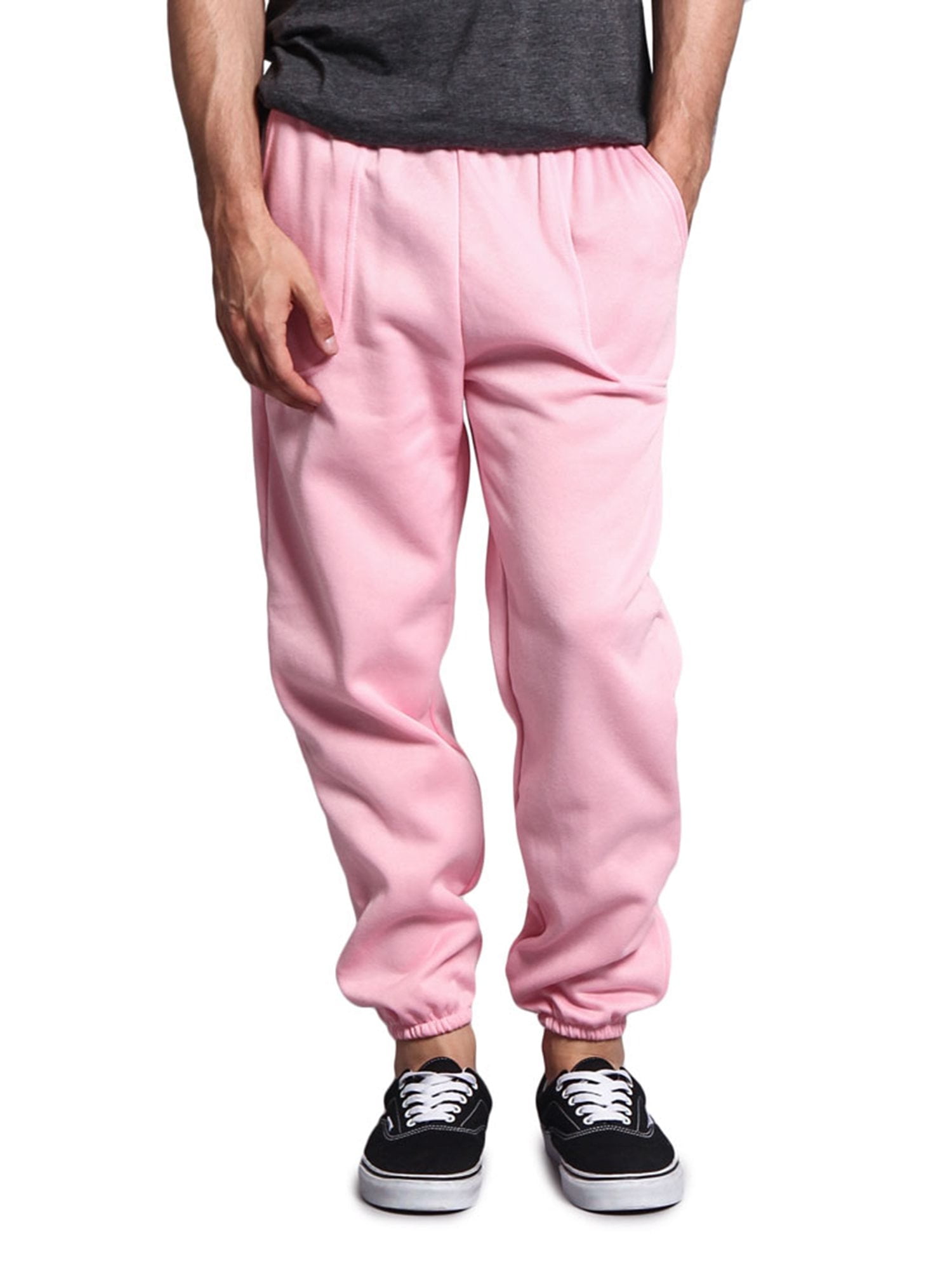 Men's Basic Fleece Jogger Sweatpants with Pockets, Up to 5X - Walmart.com