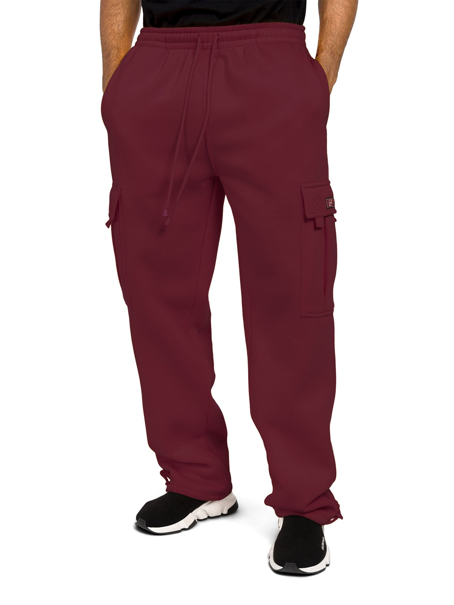 G-Style USA Men's Heavyweight Fleece Cargo Sweatpants, Relaxed Fit ...