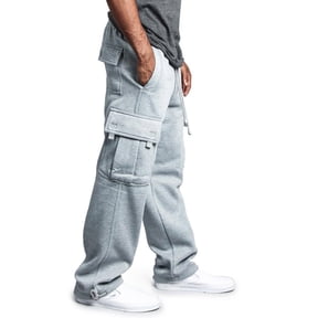 Pro 5 Mens Fleece Cargo Sweatpants,Heather Grey,3XL - Walmart.com