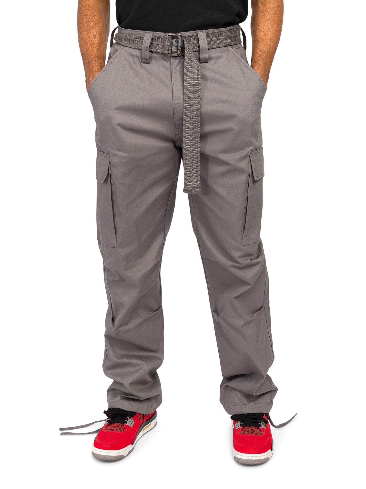 G-Style USA Men's Relaxed Straight Fit Work Cargo Pants 6CP01 - Grey ...