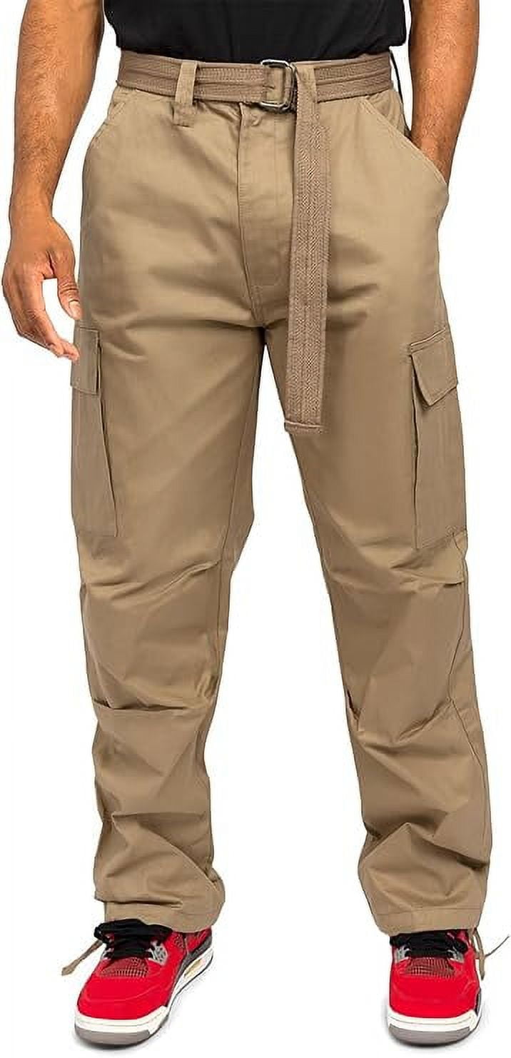 G-Style USA Men's Relaxed Straight Fit Work Cargo Pants 6CP01 - Khaki ...