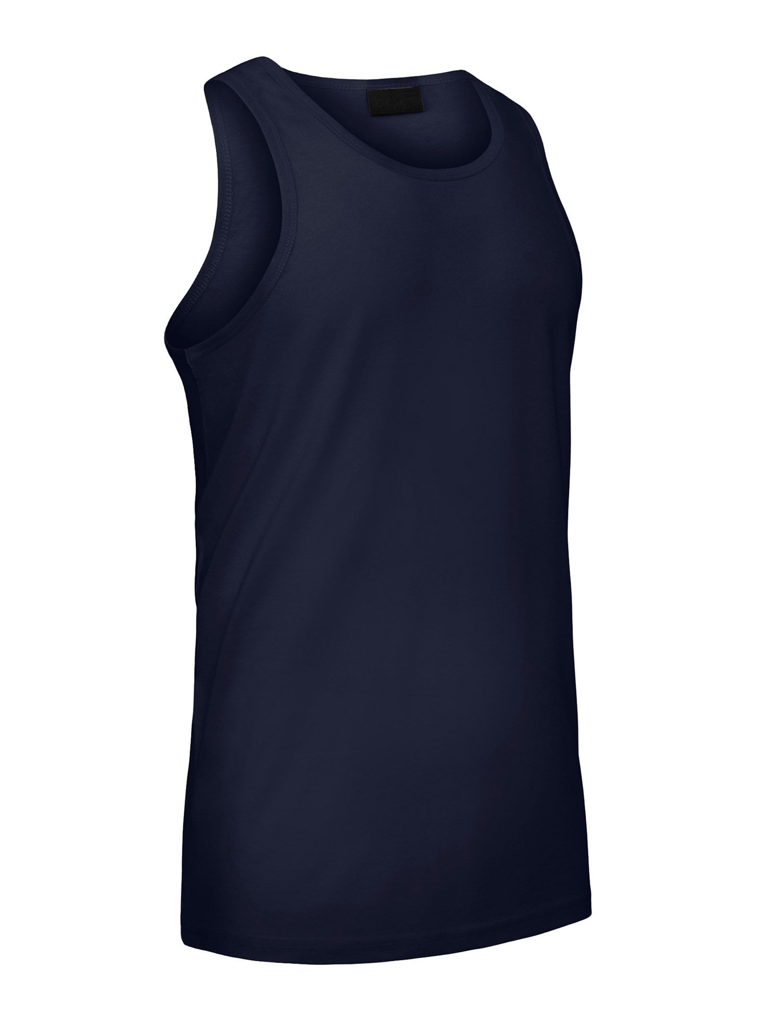 G-Style USA Men's Straight Hem Long Length Tank Top TT60 - Navy - Large ...