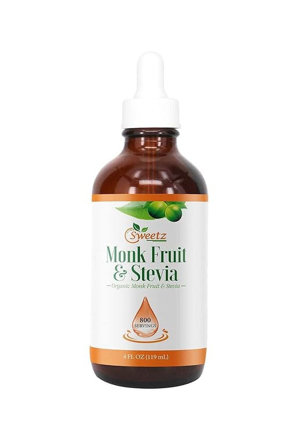 G-Sweetz Monk Fruit & Stevia Liquid Sweetener Drops - Natural ...