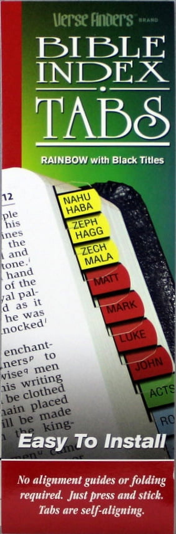 G T Luscombe 125853 Bible Tab Verse Finders Horizontal Thin Pack ...