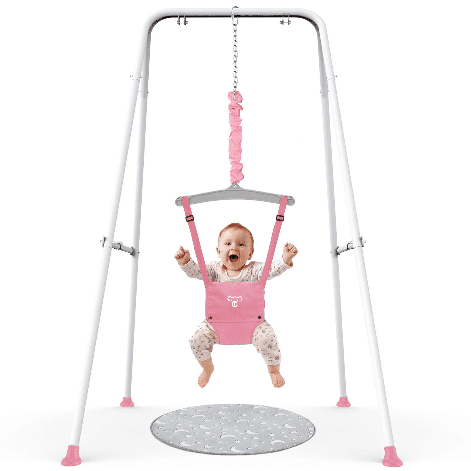 G TALECO GEAR Baby Jumper with Stand, Portable Baby Bouncers and ...