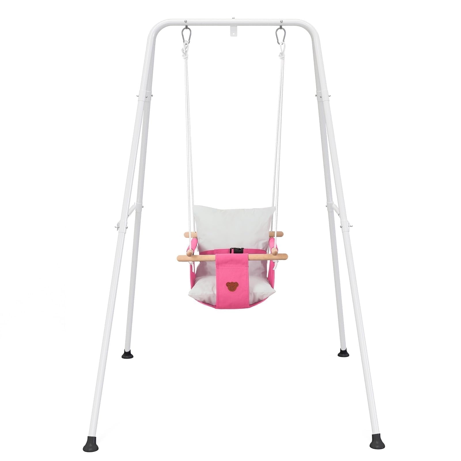 G TALECO GEAR Toddler Swing Set with Canvas Cushion Seat, Baby Swing ...