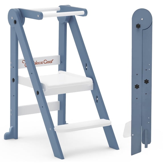 G TALECO GEAR Foldable Toddler Tower, Kitchen Kids Step Stool Helper ...