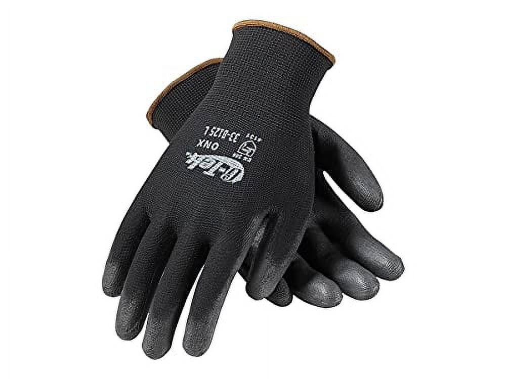 G-Tek 177596 G-Tek GP Polyurethane Coated Gloves Black Dozen (33-B125/M ...