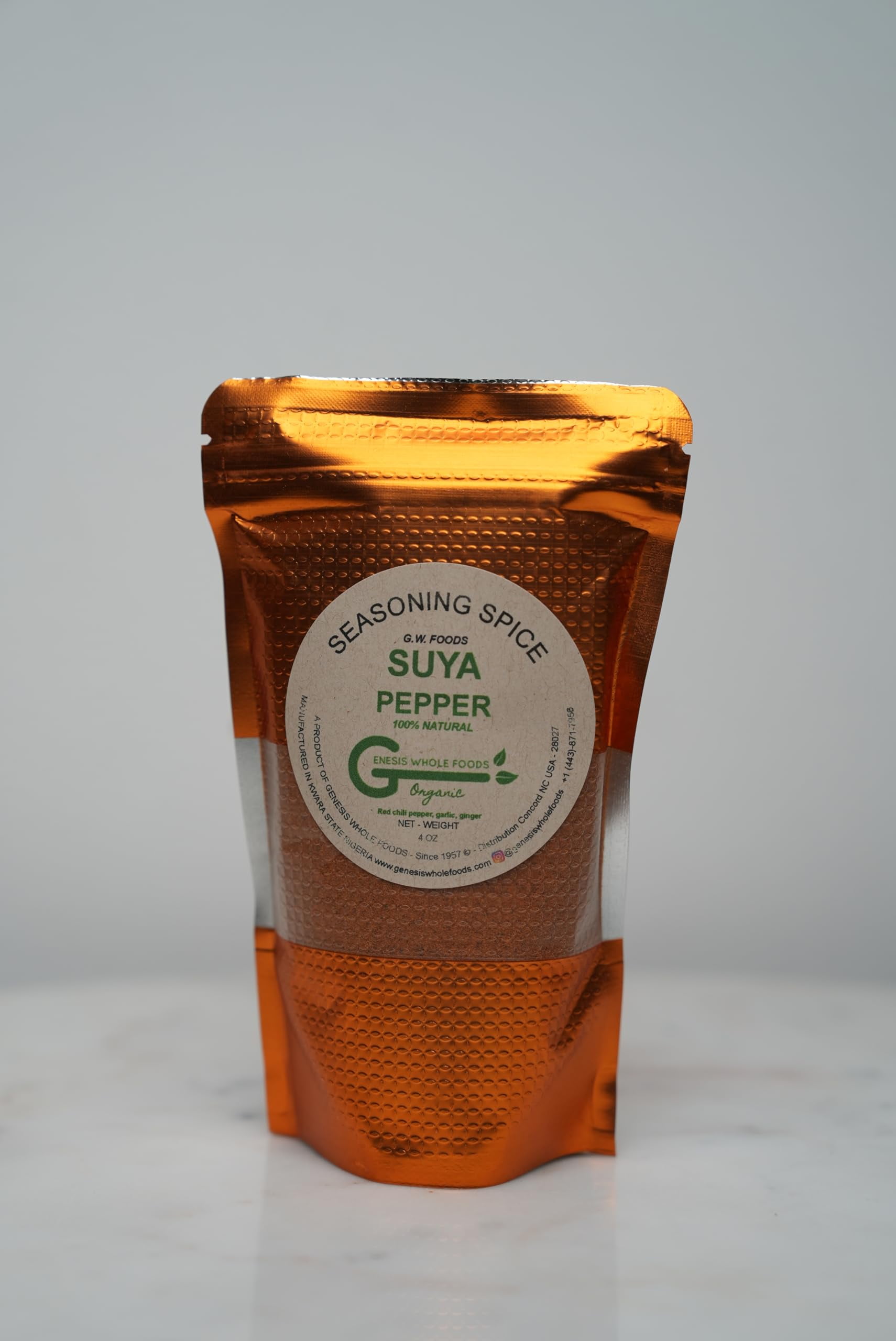 G. W. Foods Suya Pepper 4oz Nigerian H2FSD|100% Nigerian Pepper Spice ...