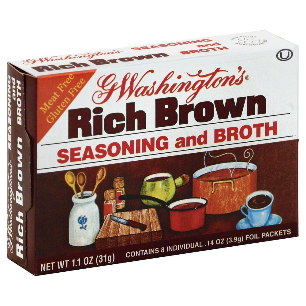 G Washington's Seasoning and Broth, Rich Brown, 1.1 Ounce H1 - Walmart.com
