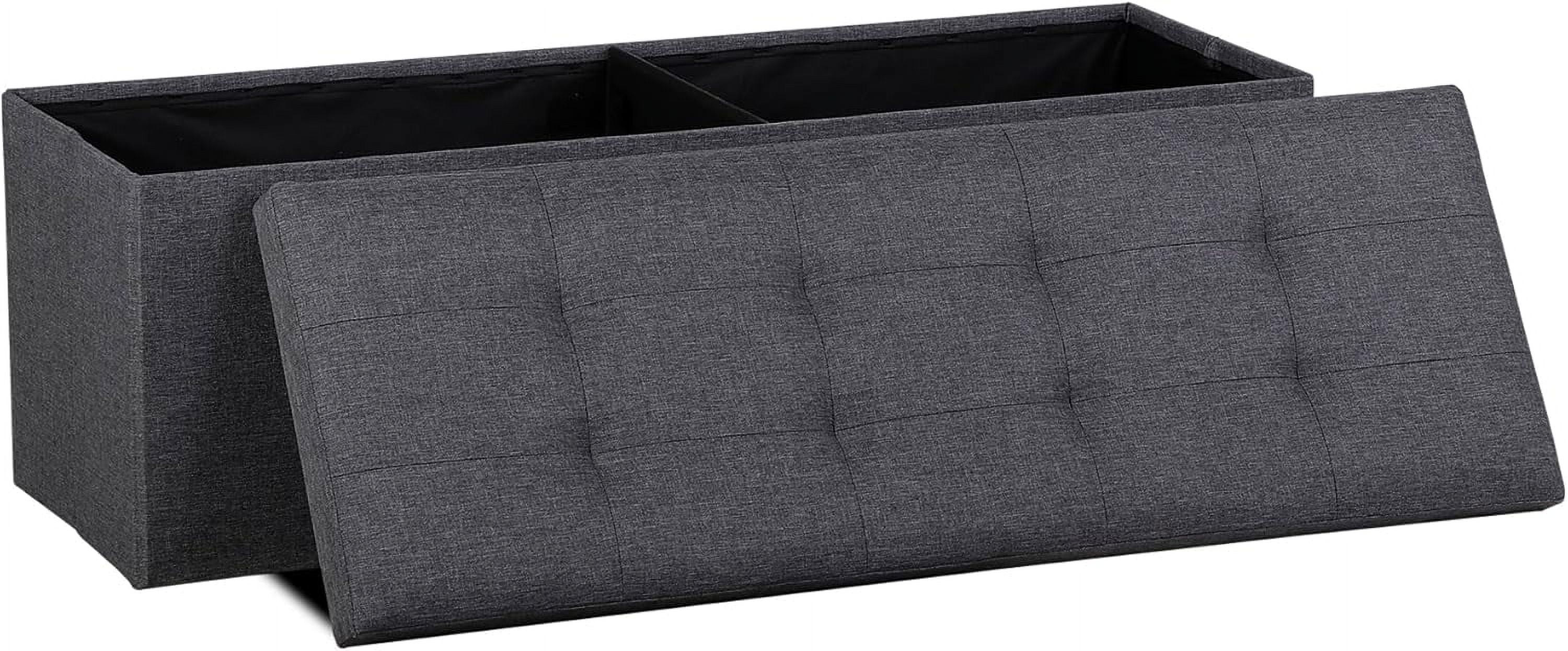 G&X Folding Storage Ottoman Bench Foot Rest Storage Chest,15 x 43 x 15 ...