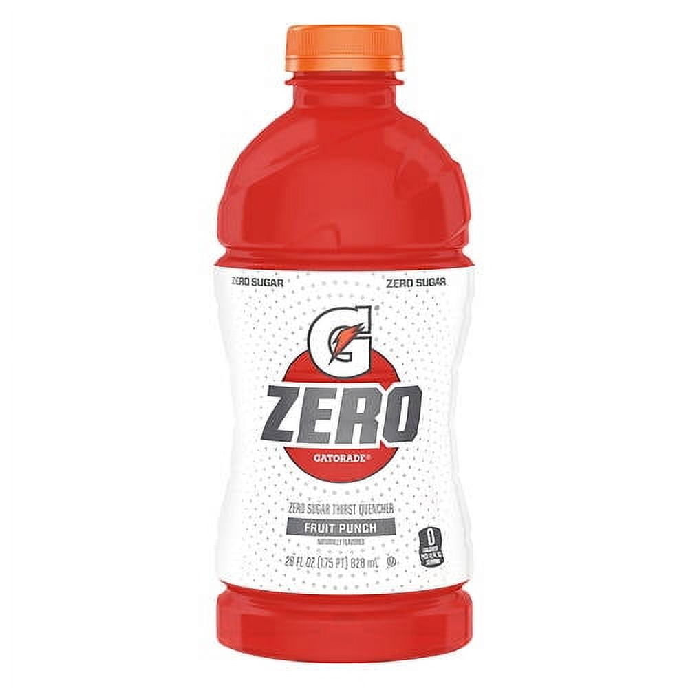 G Zero Fruit Punch Zero Sugar Sports Drink, 28 fl oz- Pack of 5 ...