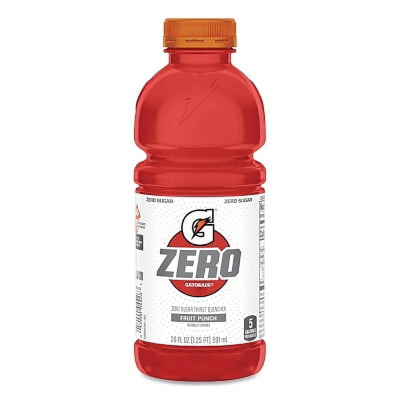 G Zero Sugar Ready-to-Drink Thirst Quencher, 20 oz, Bottle, Fruit Punch - Walmart.com