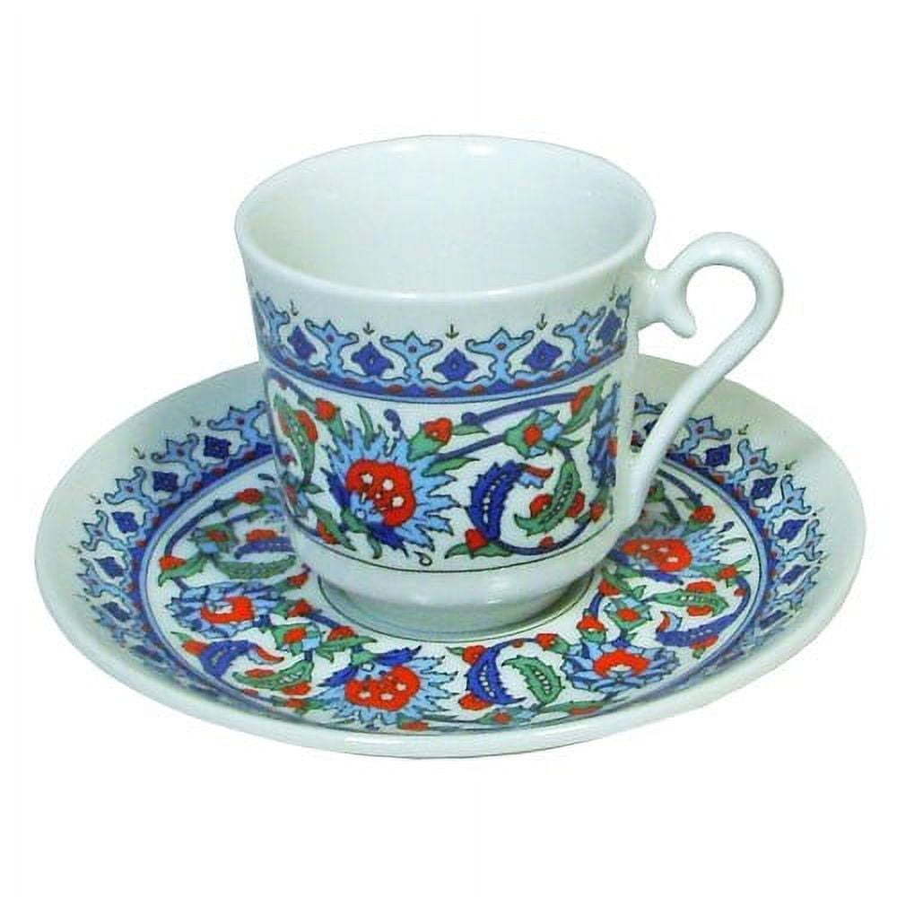 Güral Porselen Porcelain Coffee Cup and Saucer (Single) - Walmart.com