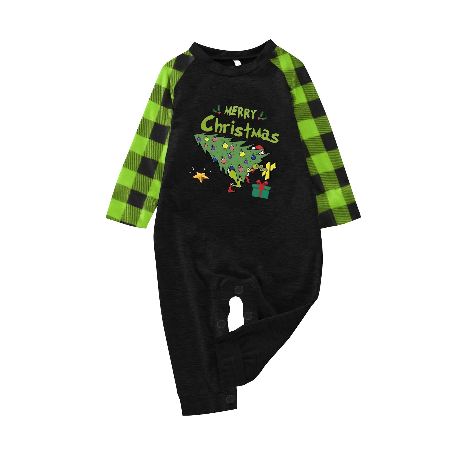 Grinc-h Pajamas Christmas Print Family Set Long Sleeved Top And Pants ...