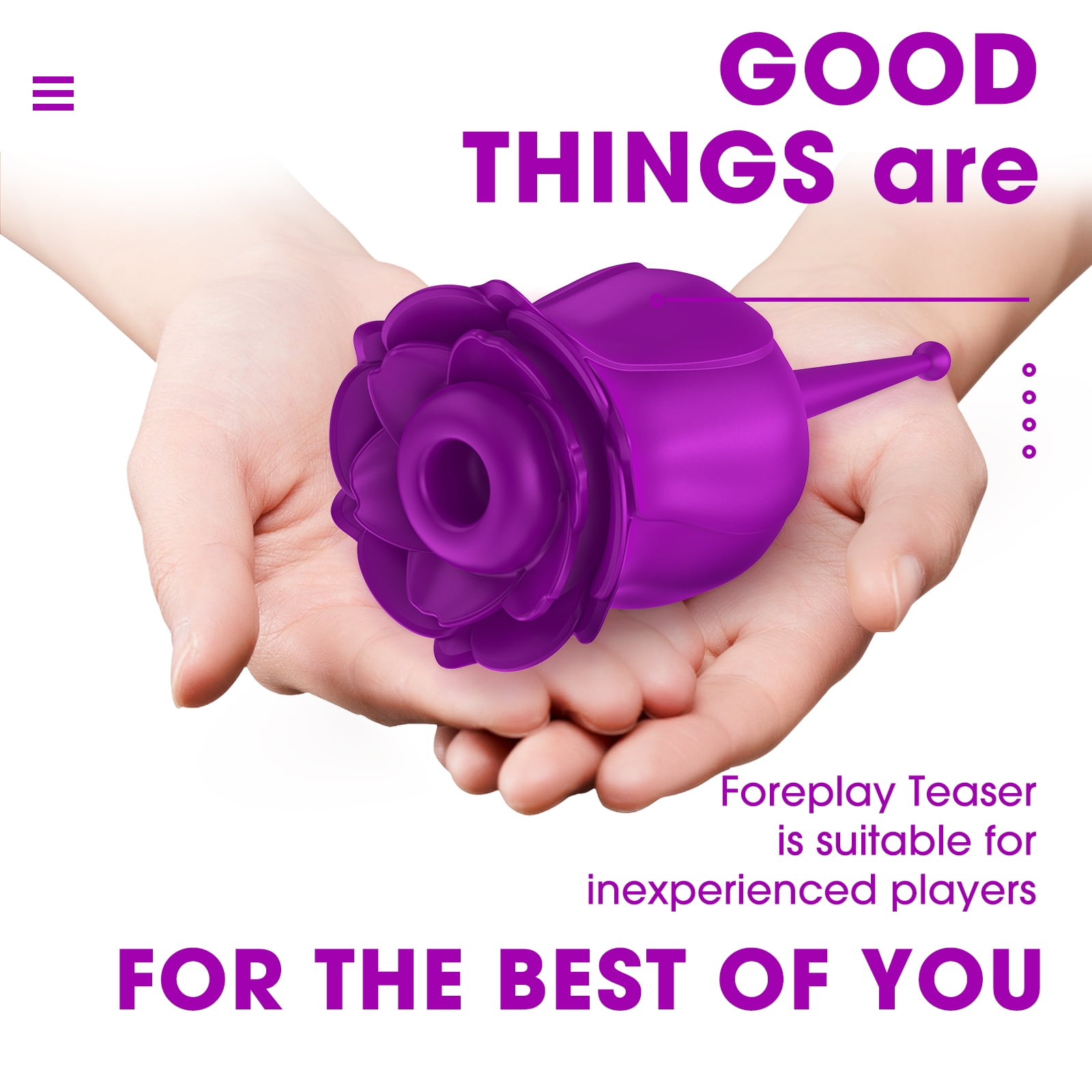 G Spot Clitoris Stimulating Sucking Vibrator For Women Rose Toys For