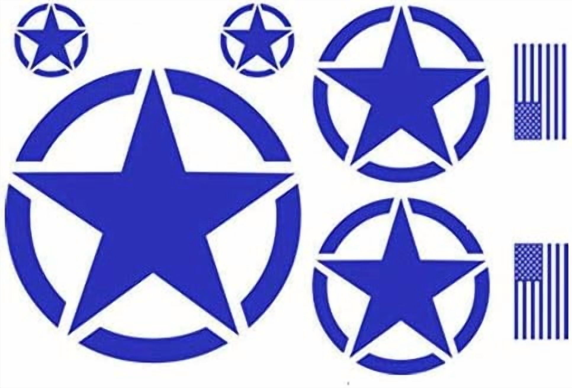 G0003 - Military Star Decal KIT - Custom Designed for use on - Jeep ...