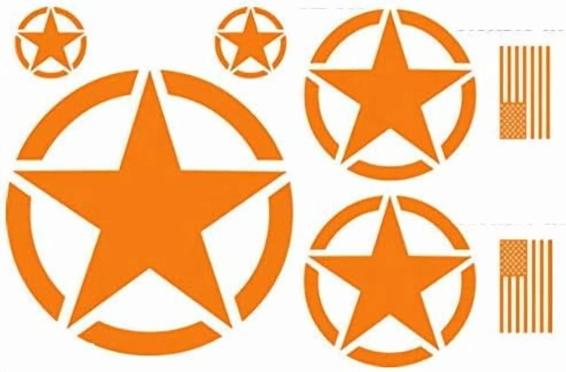 G0003 - Military Star Decal KIT - Custom Designed for use on - Jeep ...