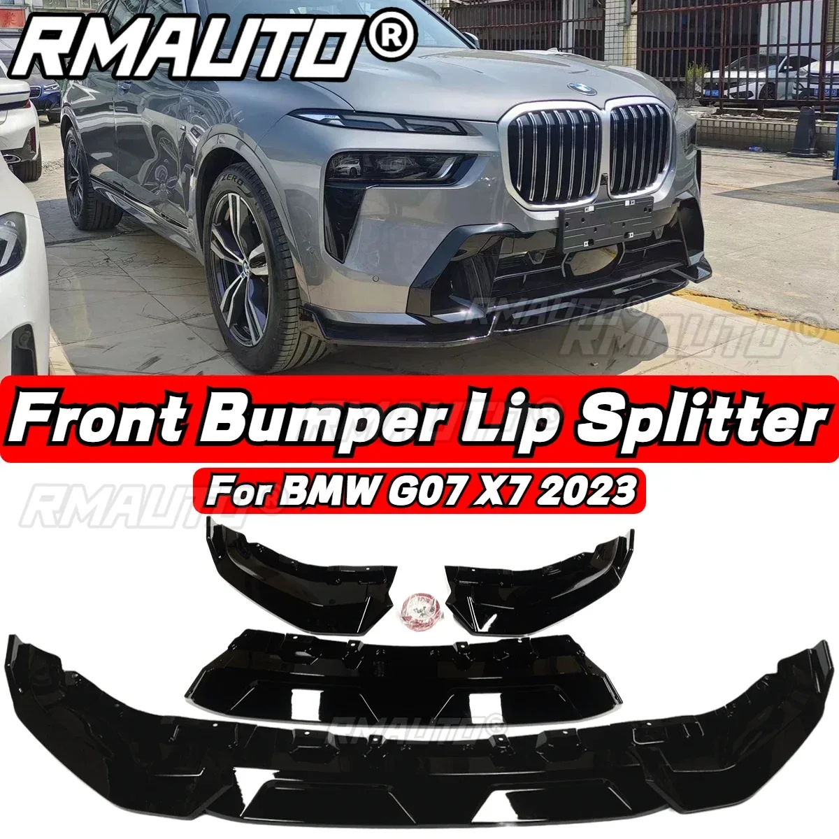 G07 X7 Front Bumper Lip Splitter Side Wing Bumper Diffuser Protector ...