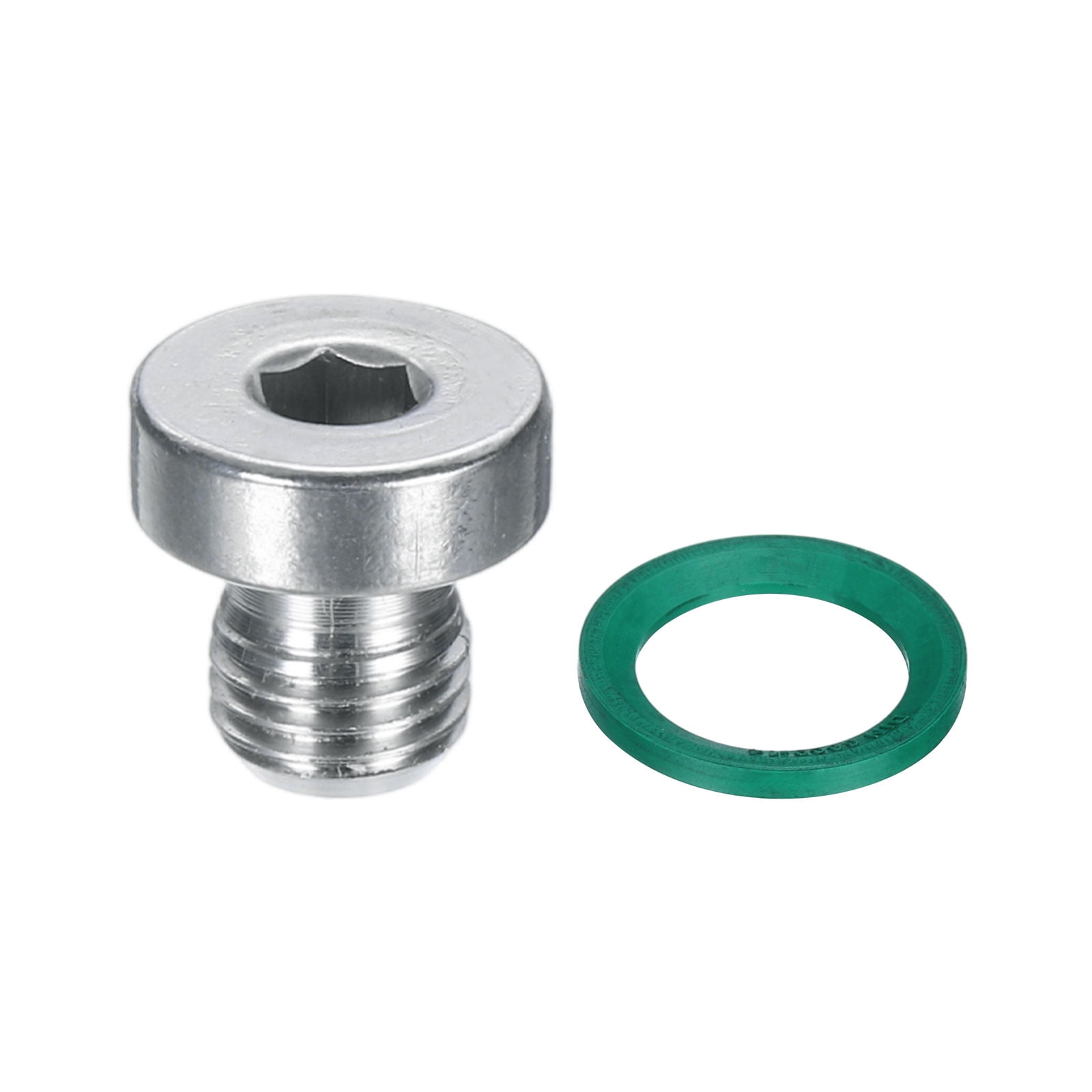 G1/16 304 Stainless Steel Thread Sensor Plug with Green O-Ring ...