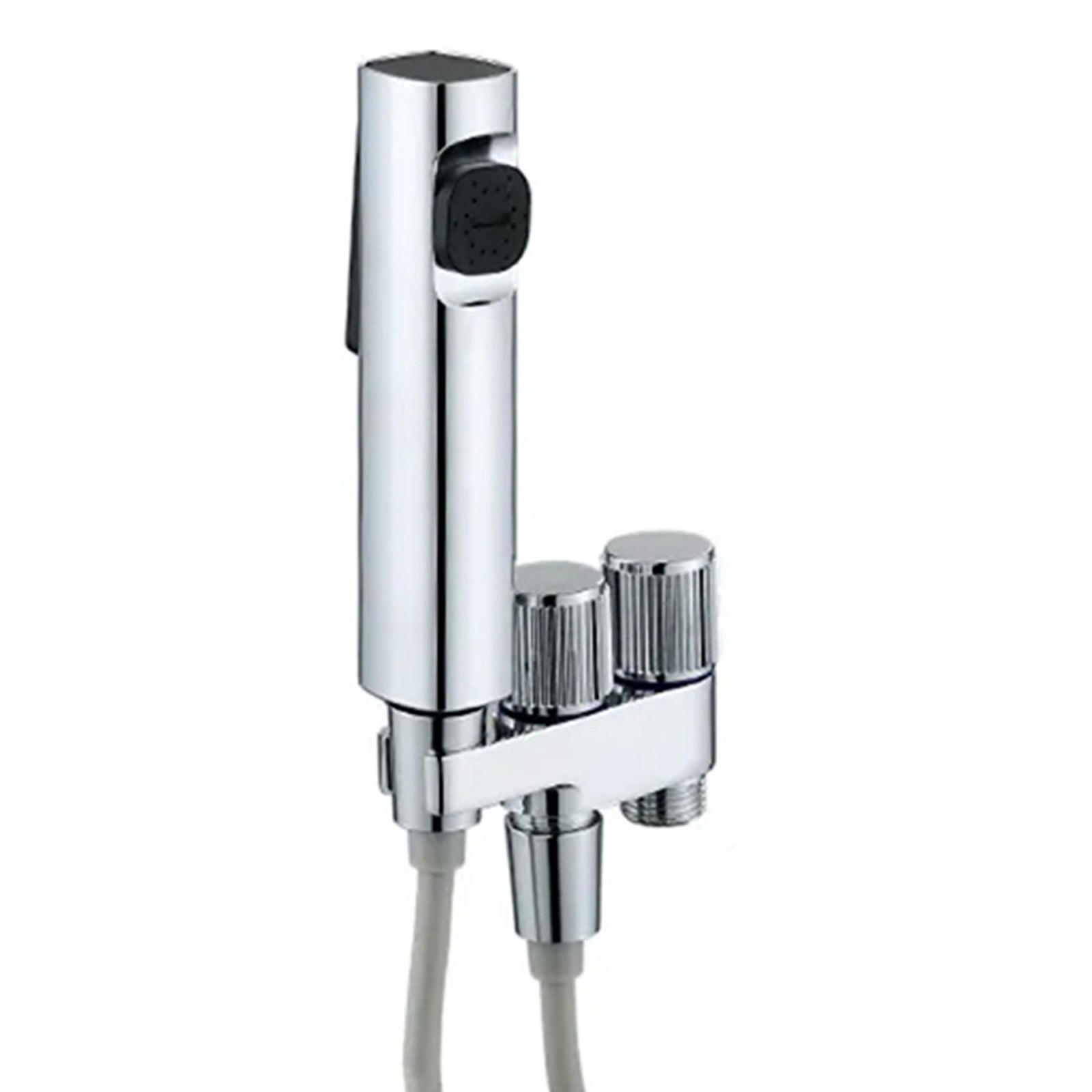 G1/2 1 In Two Out Double Control Washing Machine Faucet Toilet Triangle ...