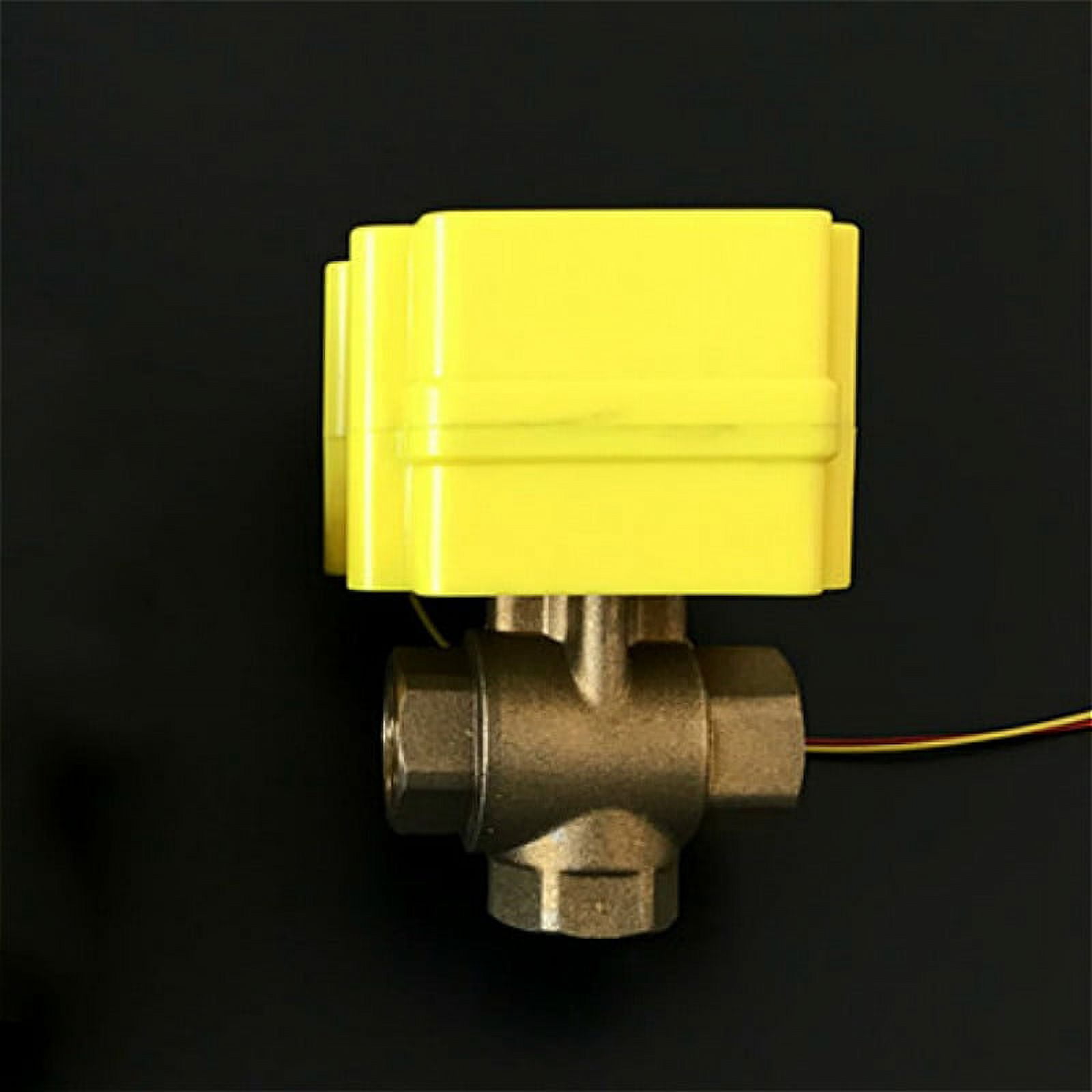 G1/2" 12V Electric ball valve Brass Motorized valve tee water control ...