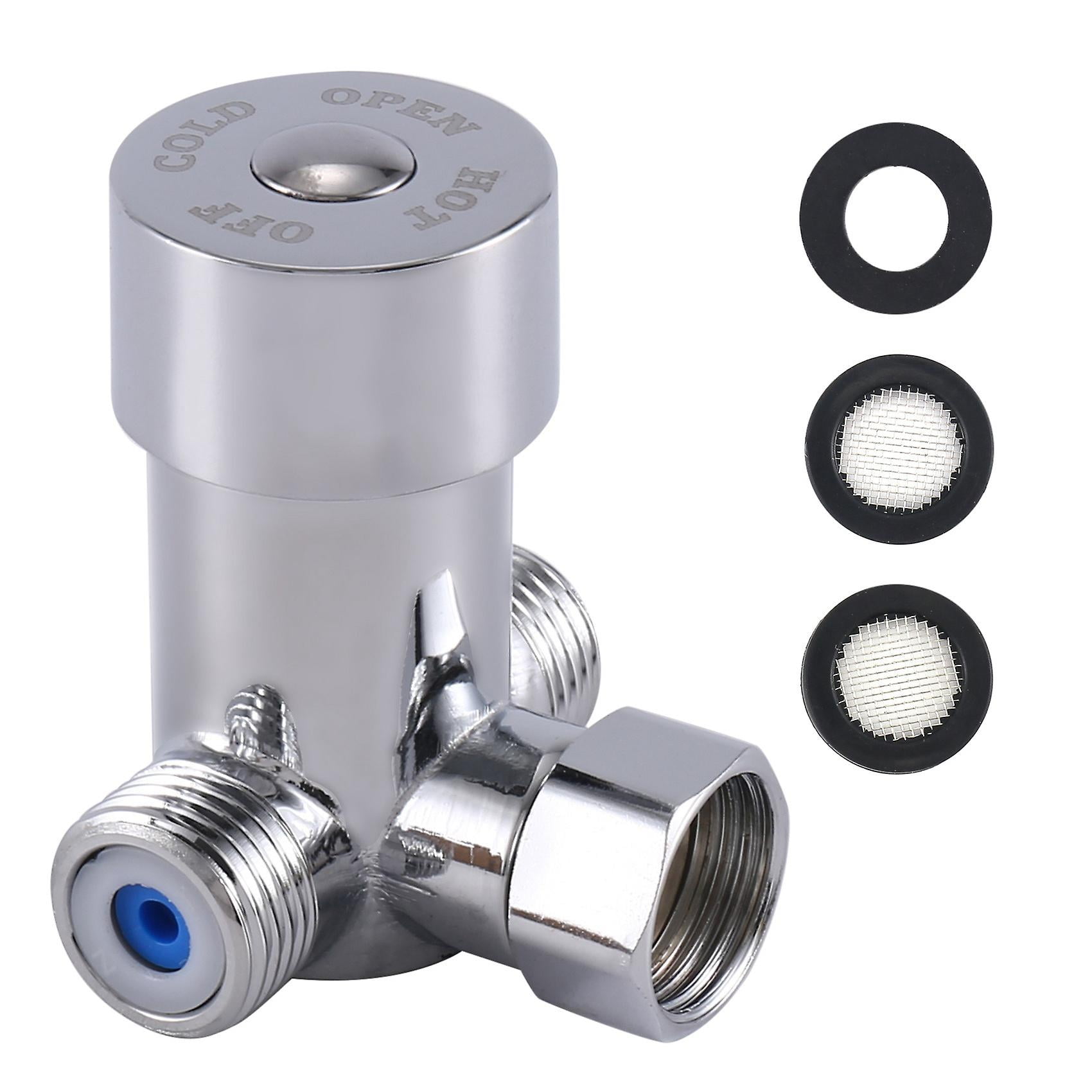 G1/2 Hot Cold Water Mixing Valve Thermostatic Mixer Temperature Control ...