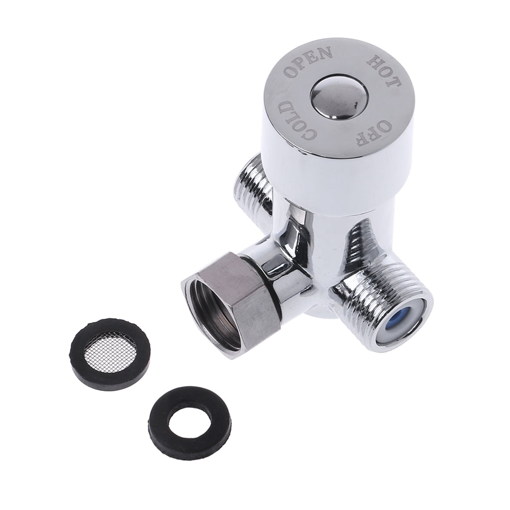 G1/2" Hot & Cold Water Mixing for Valve Thermostatic Mixer Two In & One ...