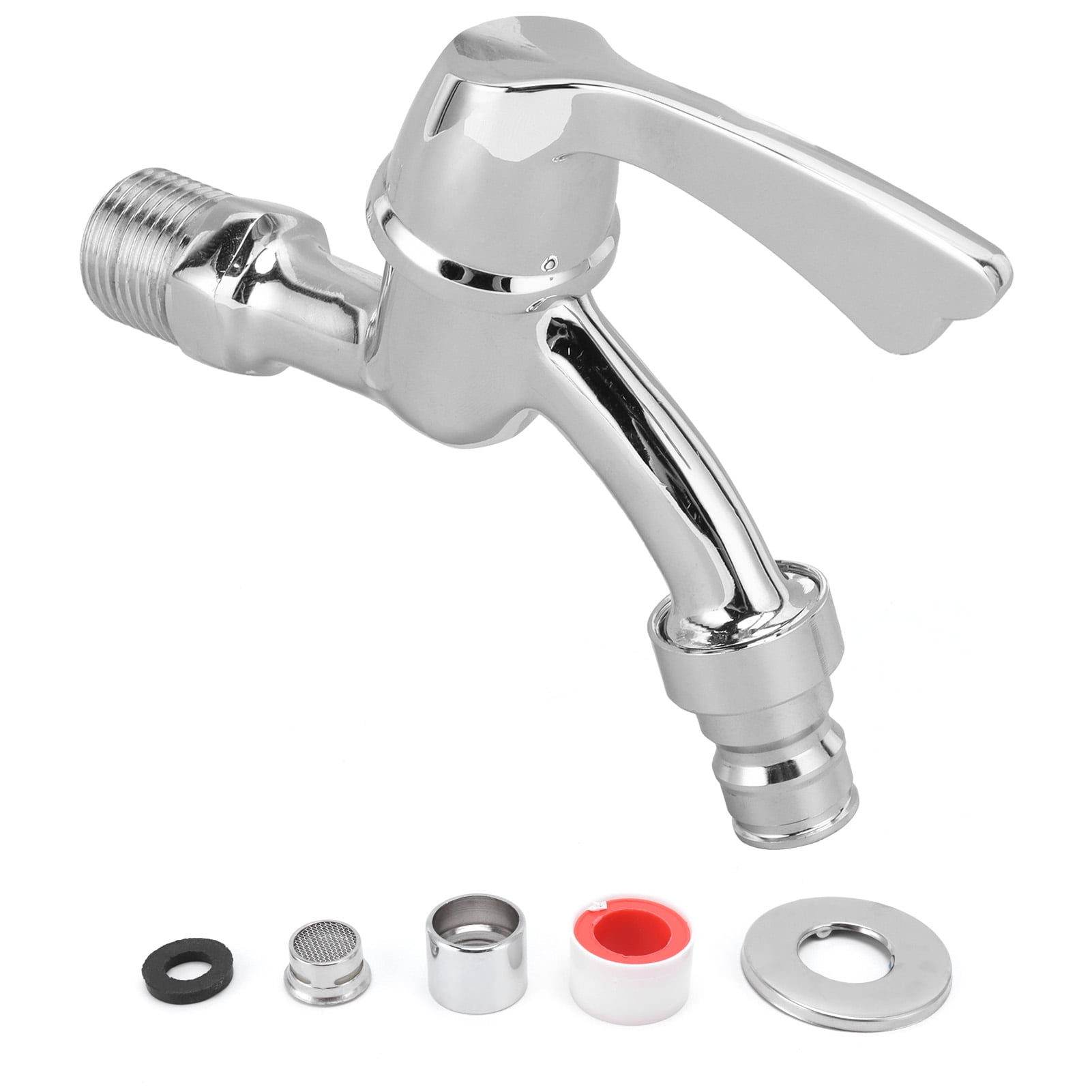 G1/2 Household Water Tap Basin Balcony Bathroom Washing Machine Faucet ...
