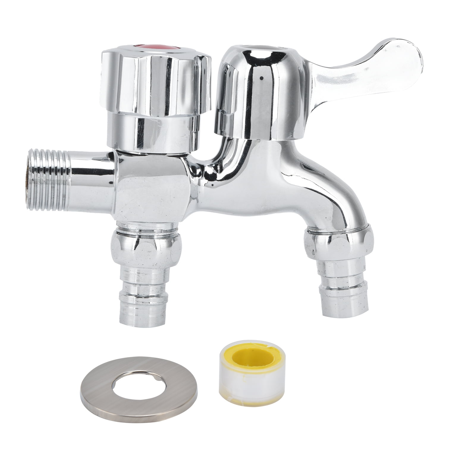 G1/2 Male Thread Double Faucet Washing Machine Faucet Water Tap for ...