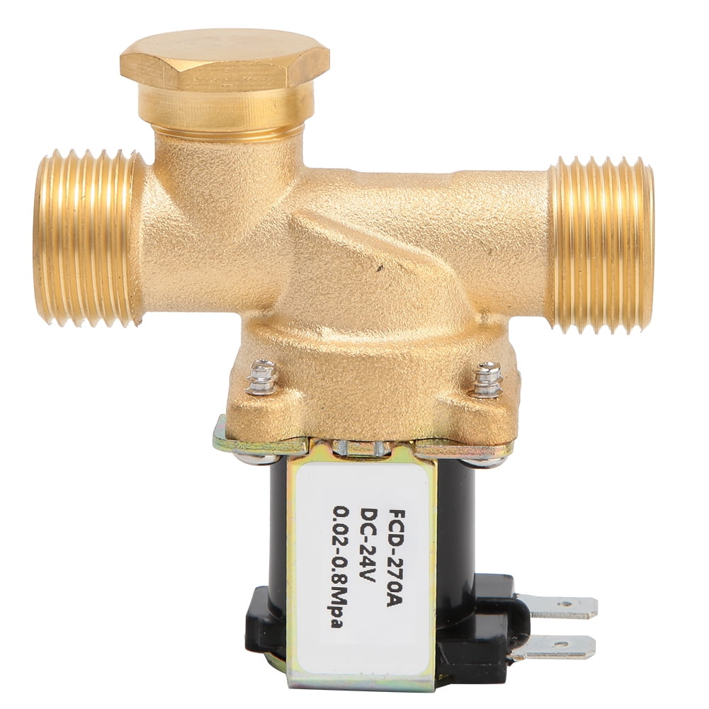 G1/2" Normally Close Brass Solenoid Electromagnetic Valve Water Inlet ...