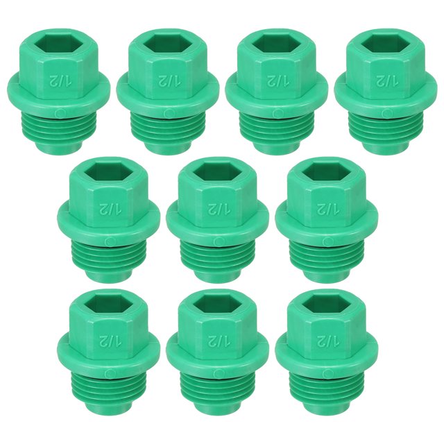 G1/2" Outer Hex Male Thread PPR Pipe Fitting End Cap Tubing Stopper for ...