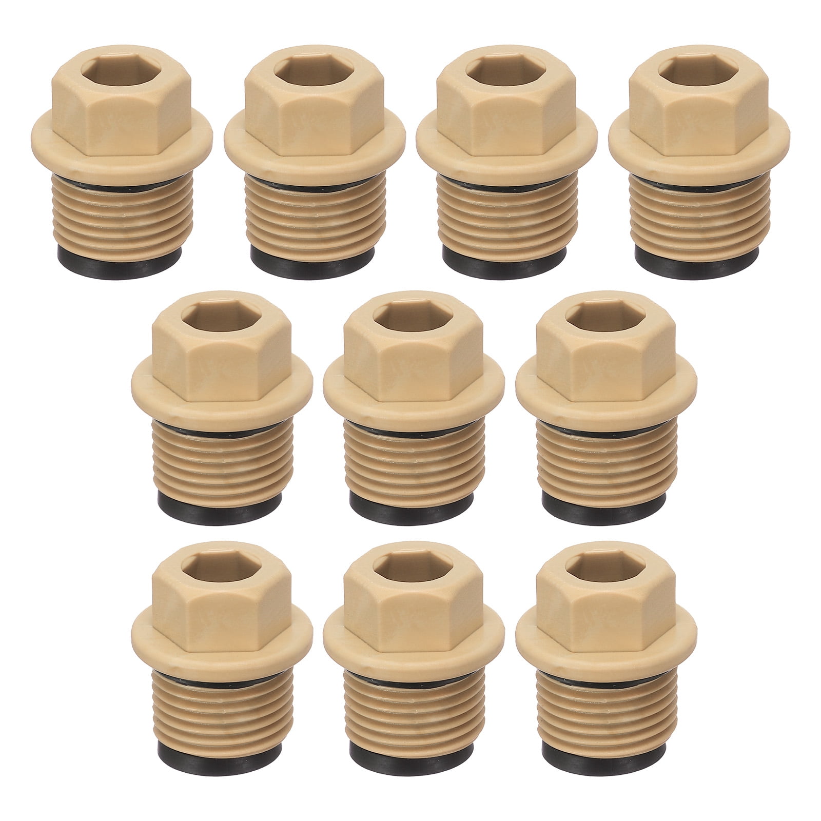 G1/2" Outer Hex Male Thread PPR Pipe Fitting End Cap, Tubing Stopper ...
