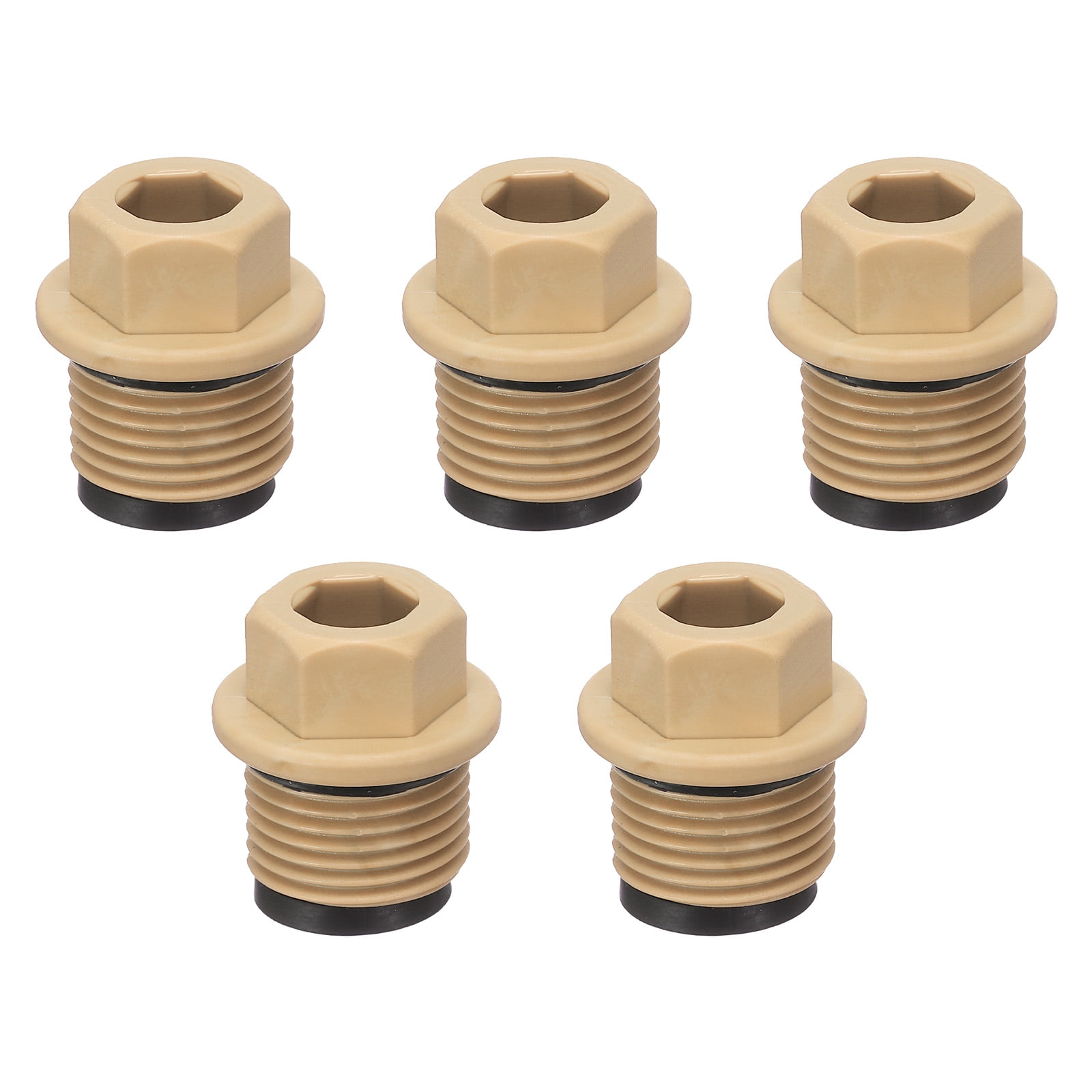 G1/2" Outer Hex Male Thread PPR Pipe Fitting End Cap, Tubing Stopper ...