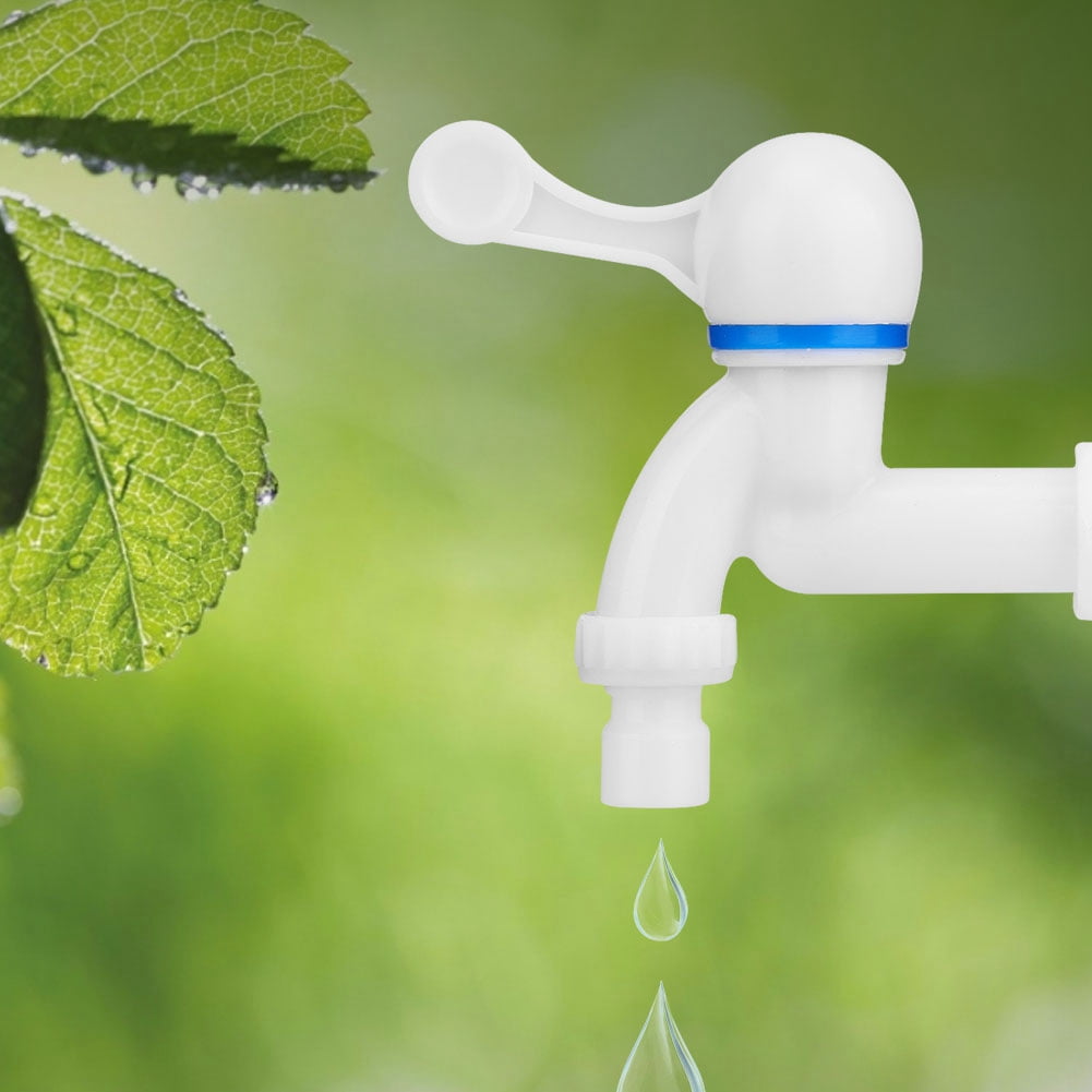 G1/2" Plastic Washing Machine Tap Fast On Faucet Laundry Mop White ...