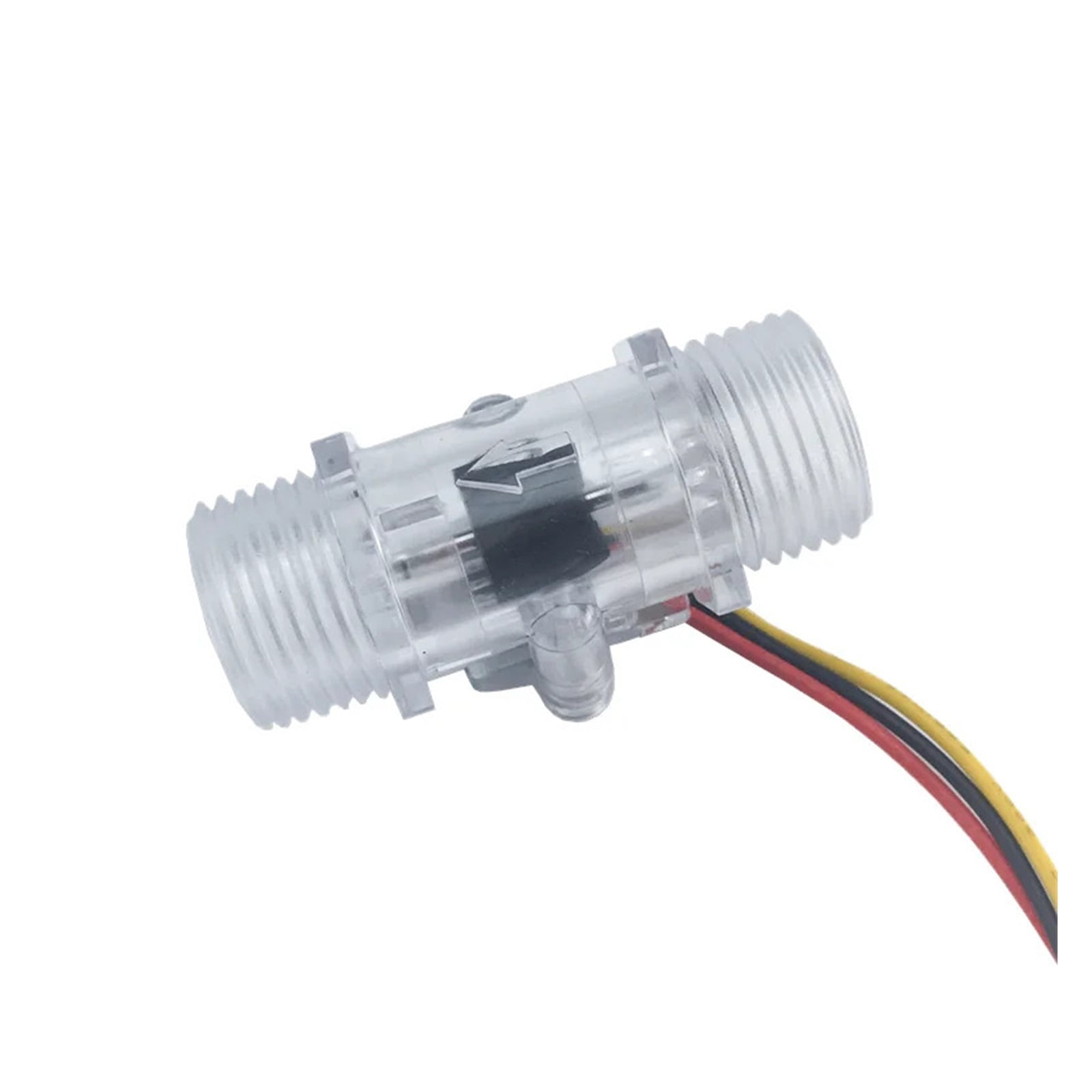 G1/2 Plastic Water Flow Sensor Meter Turbine Hall Flowmeter Easy to ...