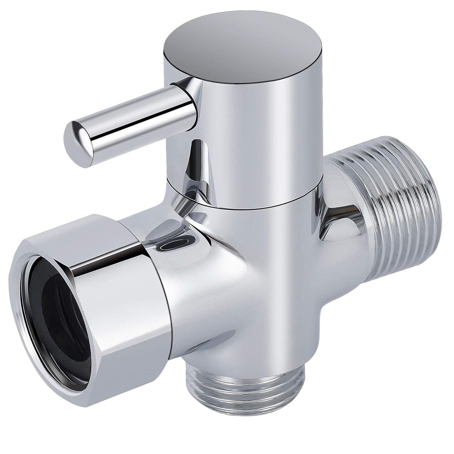 G1/2" Shower Diverter Valve for Bathroom, Brass 3-Way Shower Arm ...