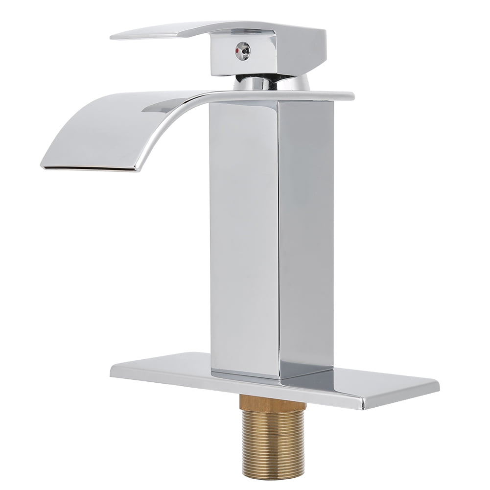 G1/2 Single Hole Water Faucet Wide Spout Waterfall Hot and Cold Basin ...