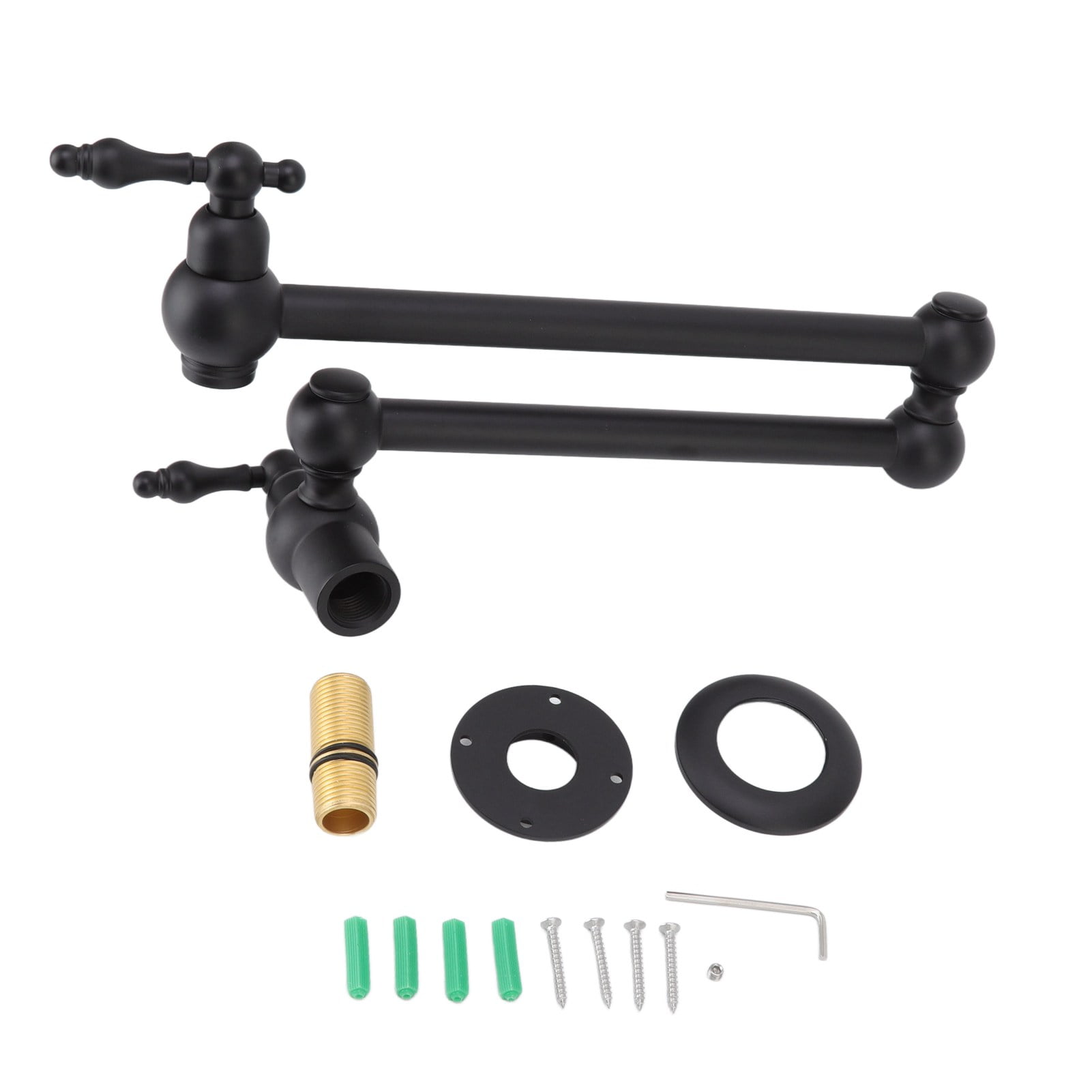 G1/2 Wall Mounted Kitchen Faucet Single Cold 360 Degree Rotating Sink ...