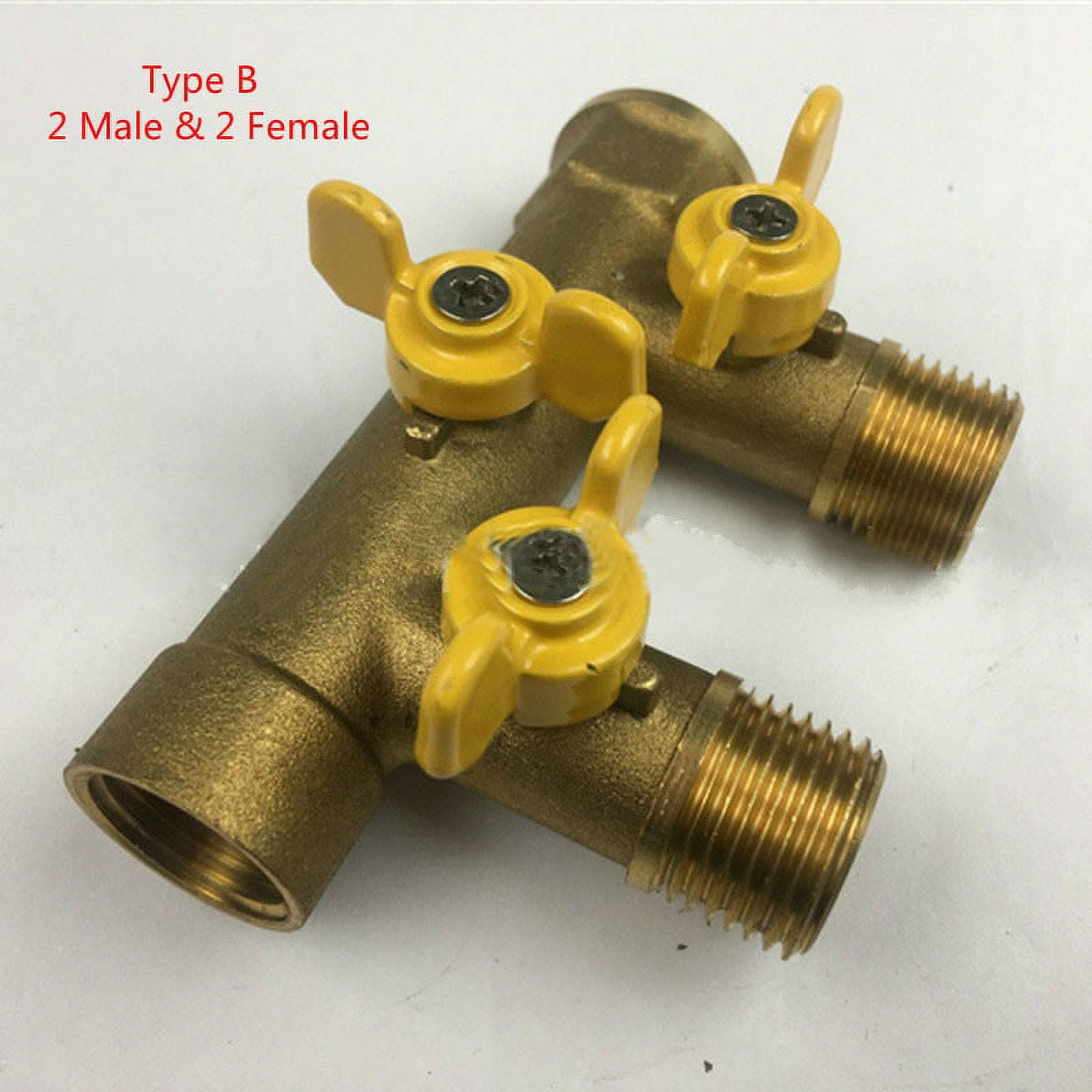 G1/2 inch Brass ball valve four way valve Solar Drain Fill Valve ...