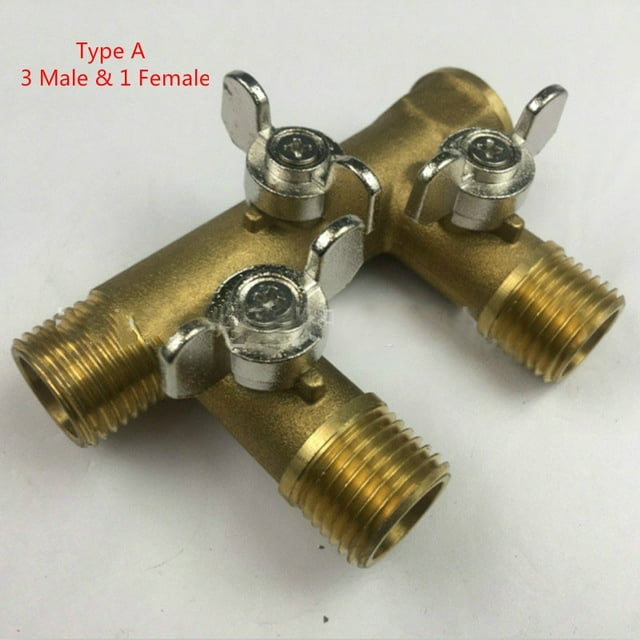 G1/2 inch Brass ball valve four way valve Solar Drain Fill Valve ...