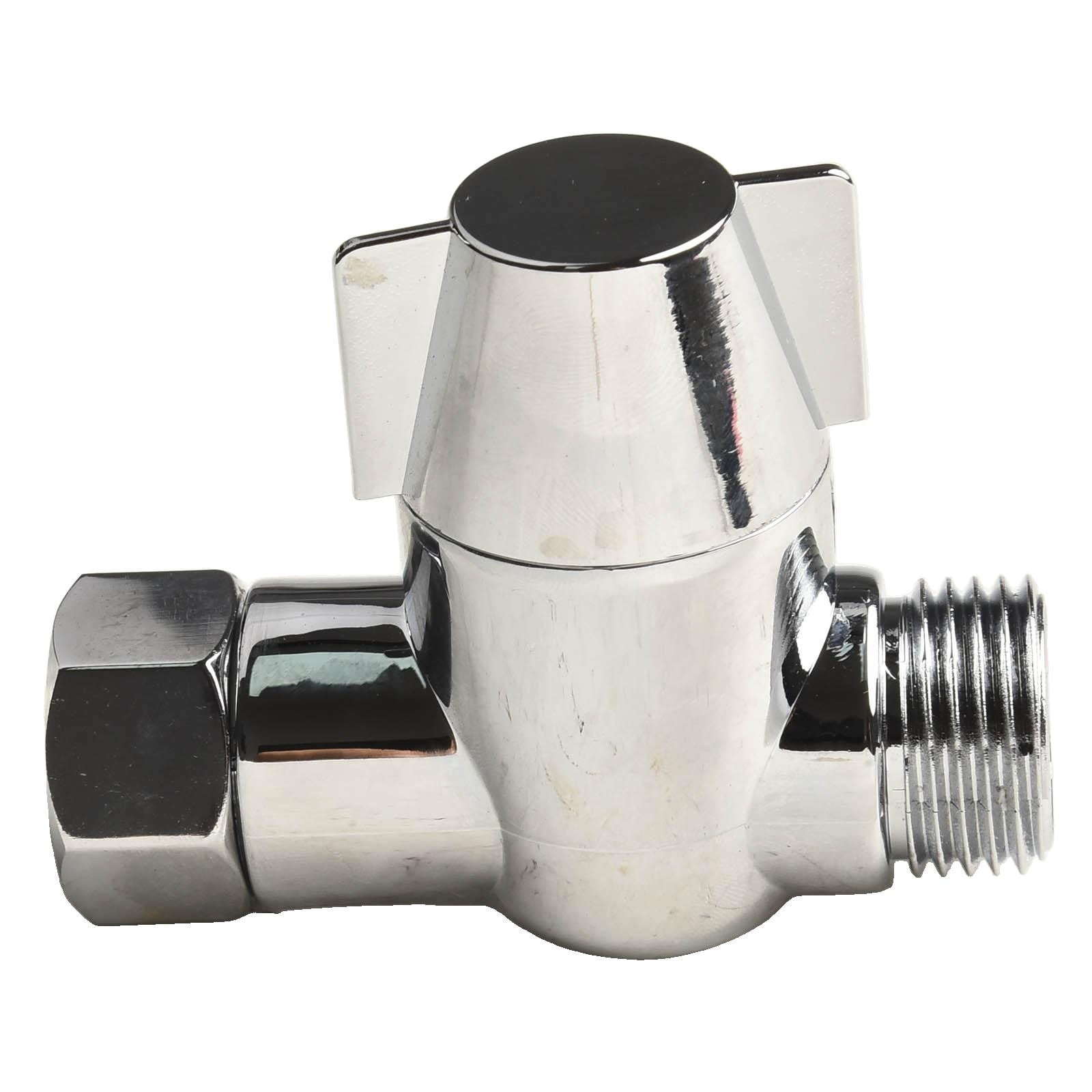 G1/2in 3 Way Diverter Valve T-Adapter Converter For Shower Water Tap ...